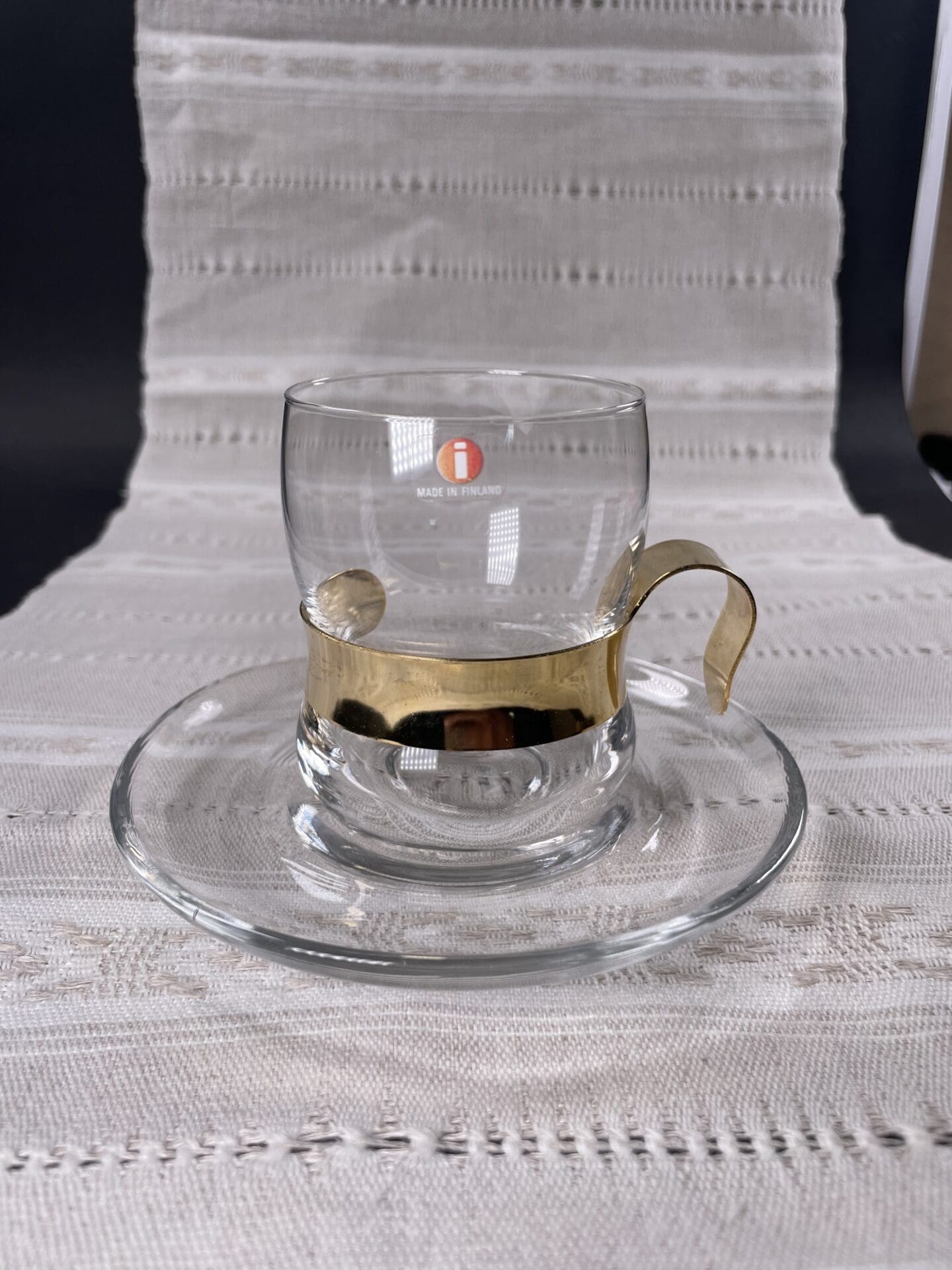 Iittala Paula glass 8,5cm and plate | Muija